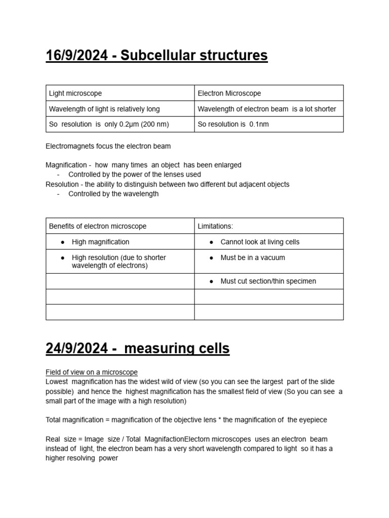 Unit 2 - Cells | PDF | Endoplasmic Reticulum | Cell Membrane