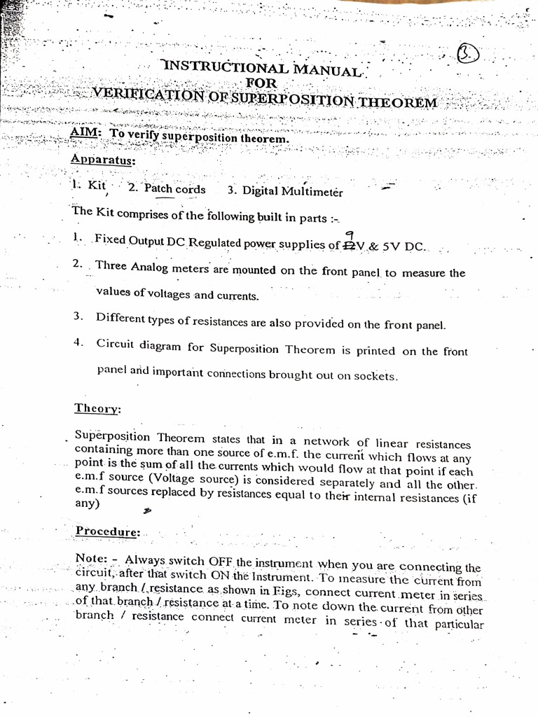 Superposition Theorem | PDF | Voltage | Metrology Superposition Theorem | PDF | Voltage | Metrology