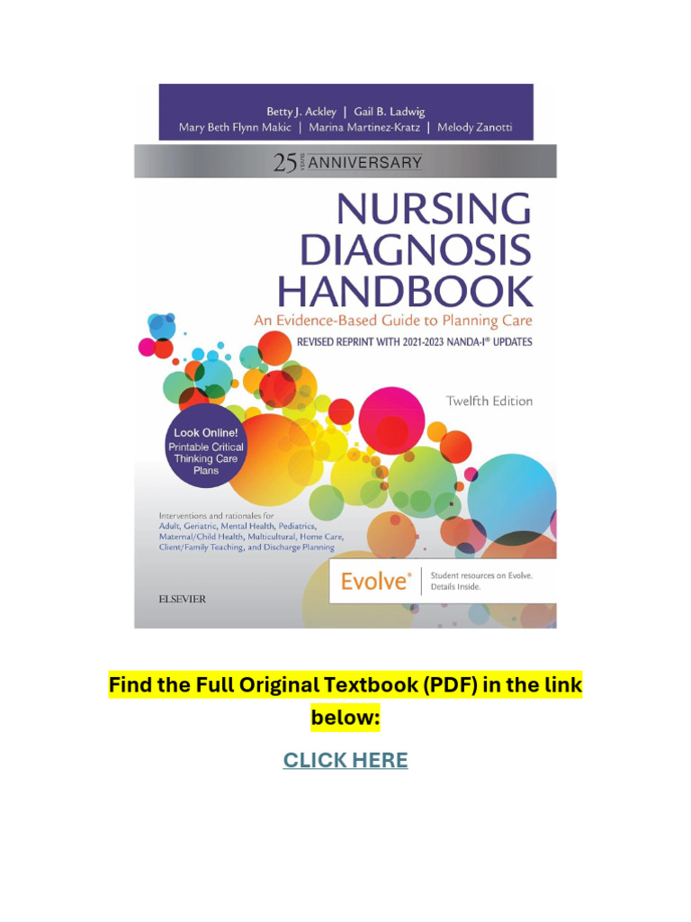 Nursing Diagnosis Handbook 12th Edition PDF | PDF | Evidence Based Medicine | Medical Diagnosis