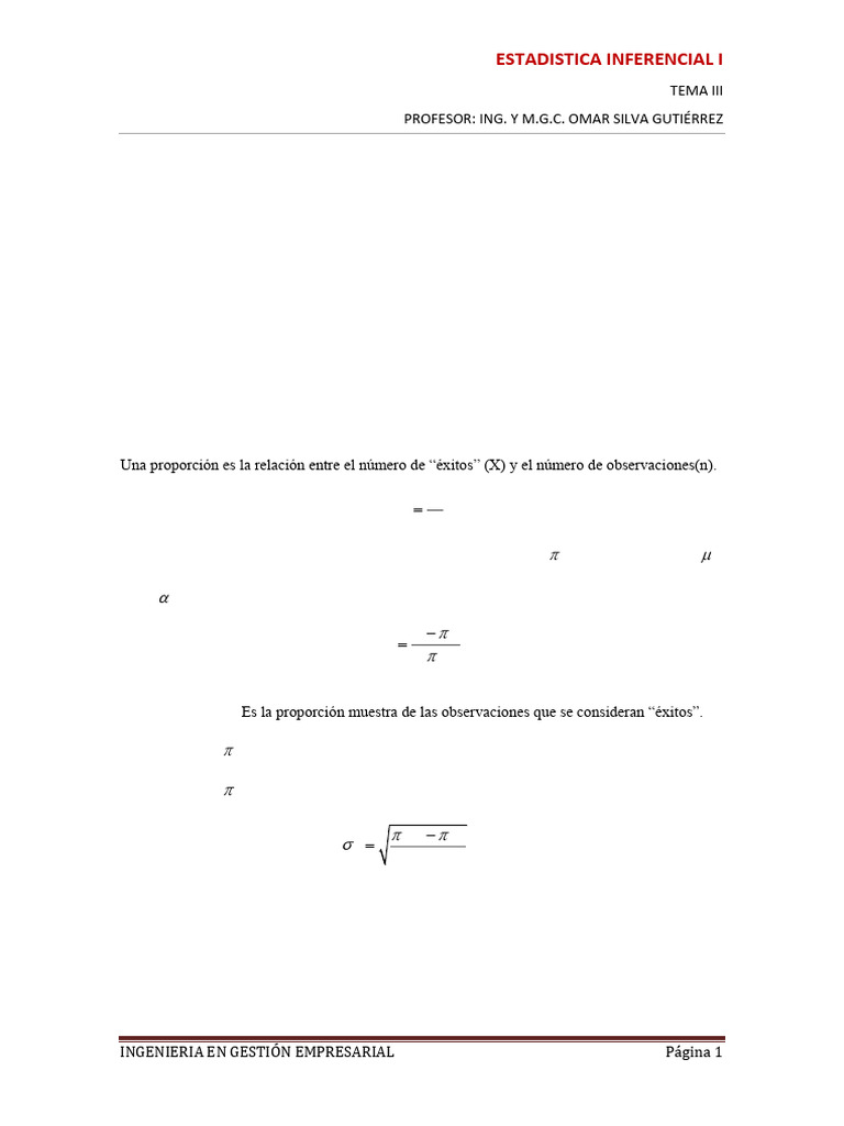 3.5 Pruebas para Proporciones | PDF | Muestreo (Estadísticas) | Error ...