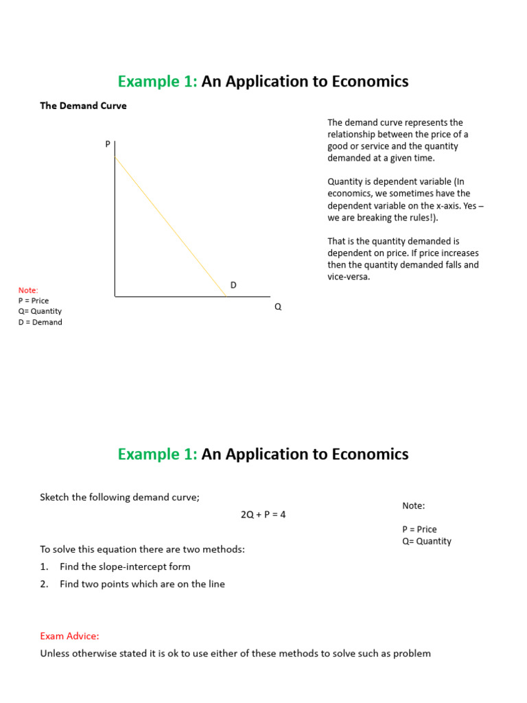 Example 1 - Demand | PDF | Demand | Demand Curve