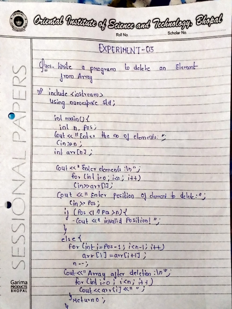 Ds Experiment 3 | PDF