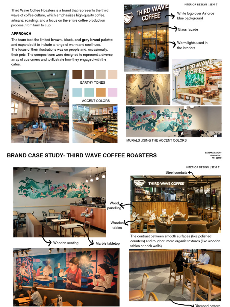 Third Wave Coffee Roasters Design Case Study | PDF | Coffee | Interior Design