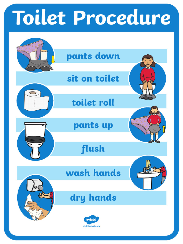 T C 606 Toilet Procedure Poster Ver 3 | PDF