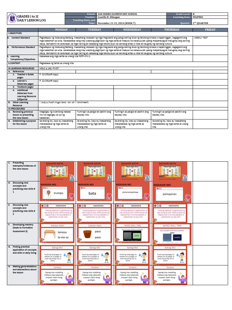 Filipino Week7 | PDF