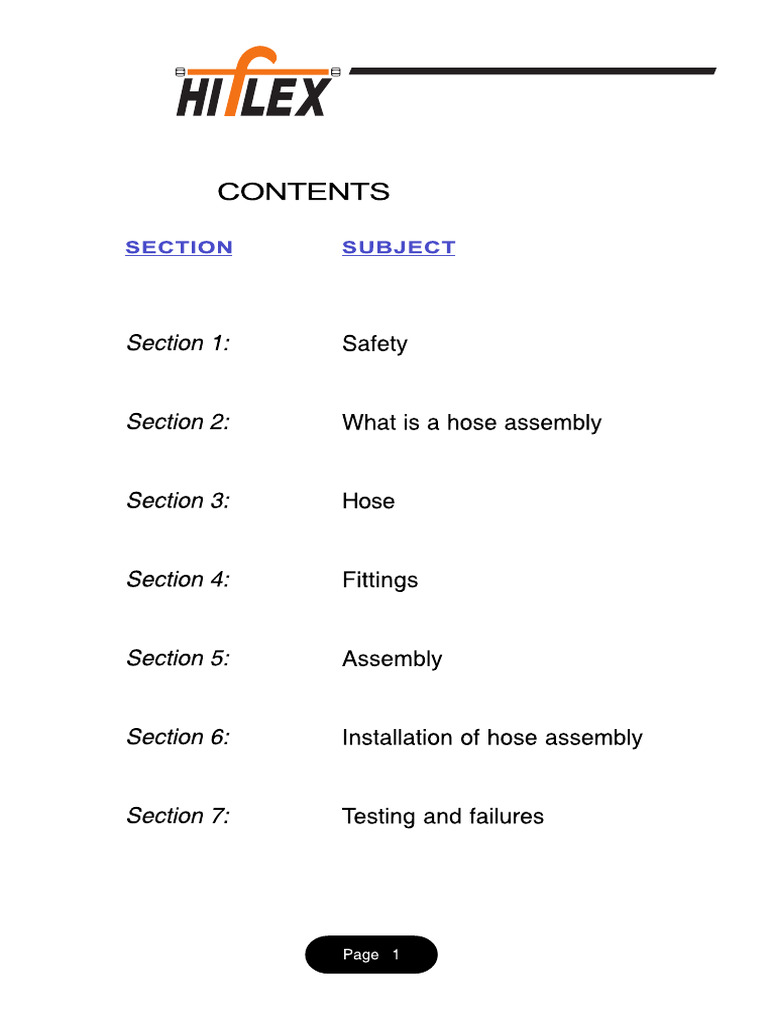 HIFLEX HOSE GUIDE LINE | PDF | Mechanical Engineering
