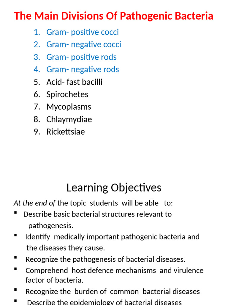 Pathogenic Bacteria Revised | PDF | Anthrax | Streptococcus