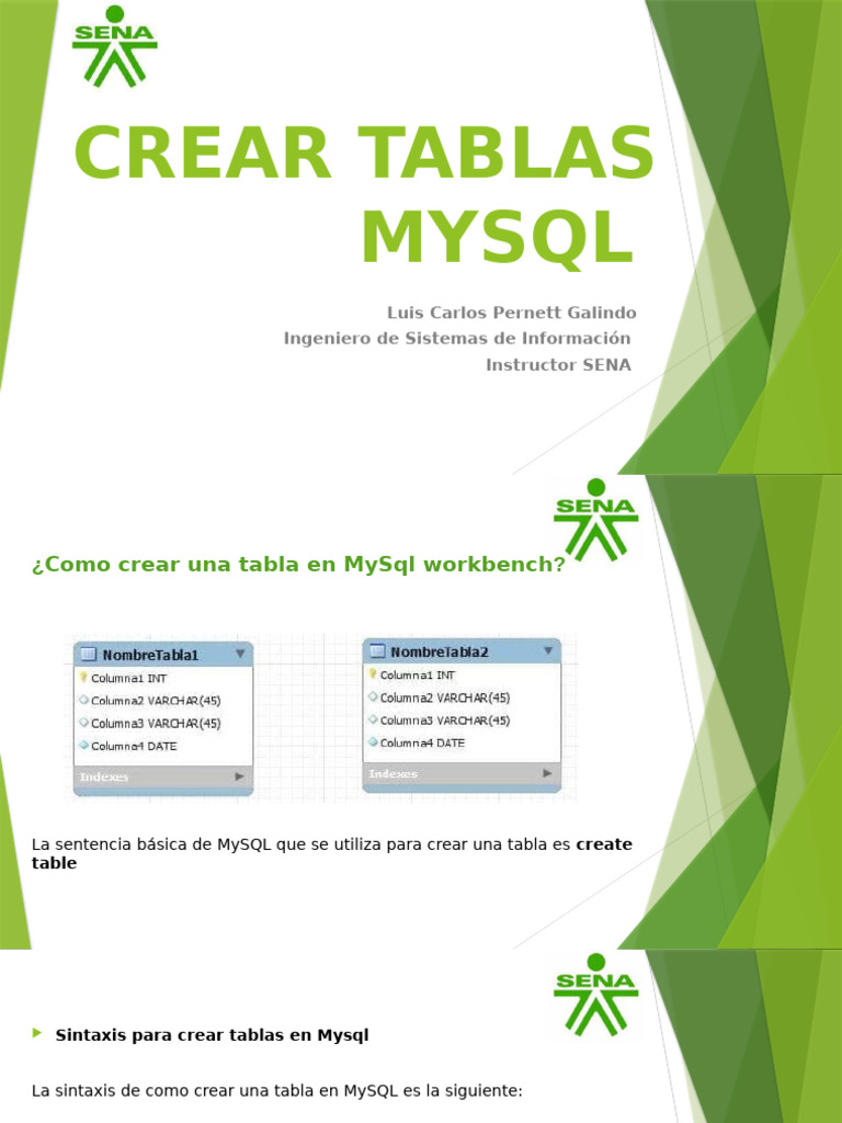 Crear Tablas en Mysql | PDF | Computadoras | Tecnología e ingeniería