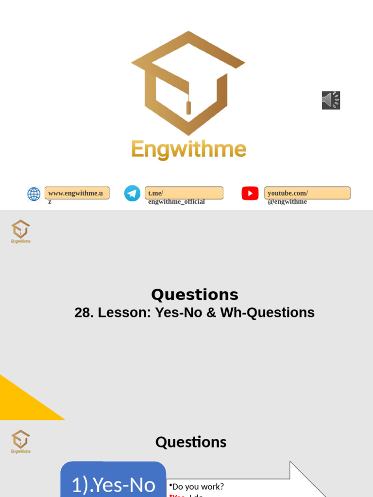Yes No, WH Questions | PDF