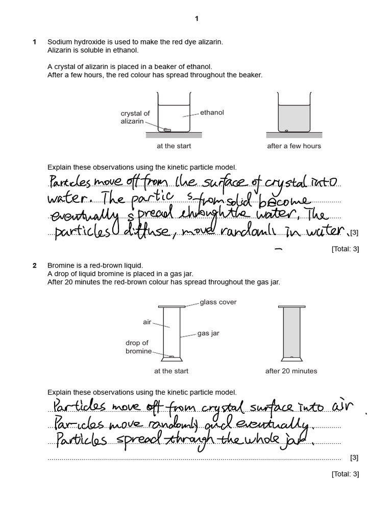 1.4 Diffusion | PDF | Ammonia | Gases