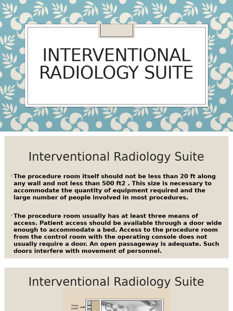 Interventional Radiology Suite | PDF | Radiology | Radiography