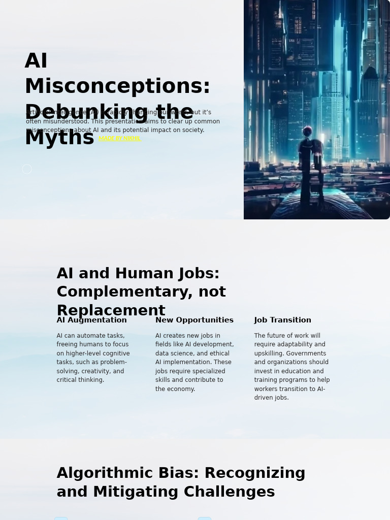 Debunking AI Myths and Misconceptions | PDF | Artificial Intelligence | Intelligence (AI ...