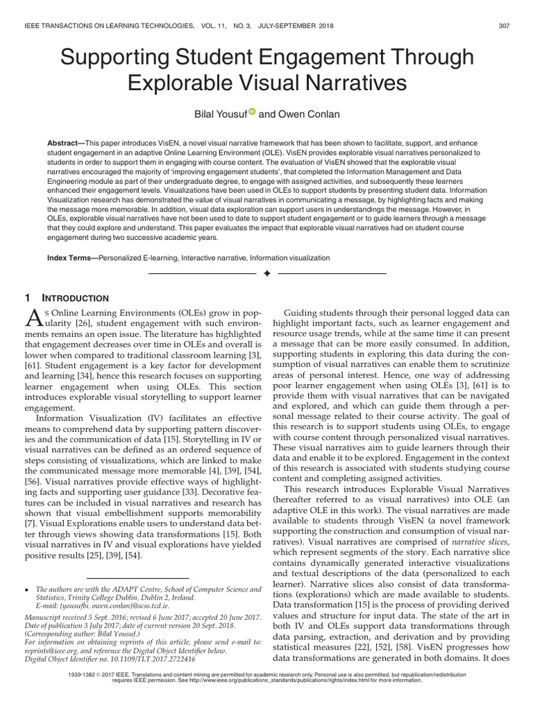 Engaging Students with Visual Narratives | PDF | Educational Technology | Narrative