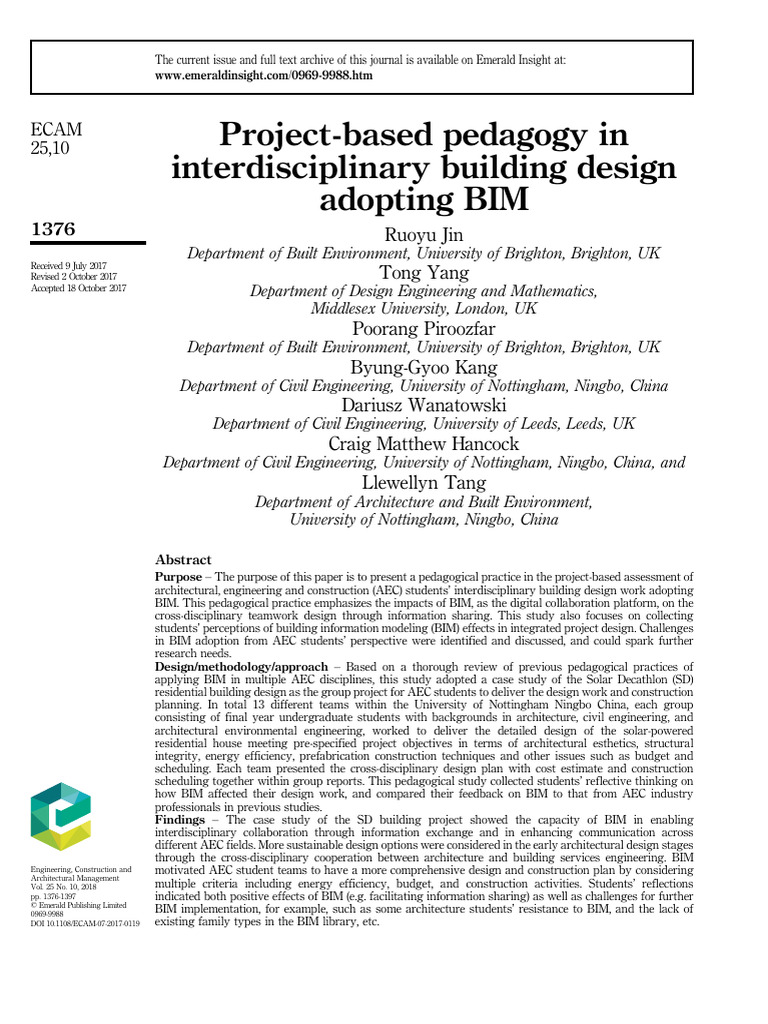 3 | PDF | Building Information Modeling | Pedagogy
