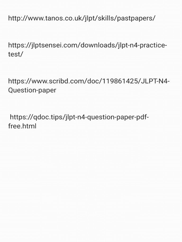 Past Papers Links | PDF