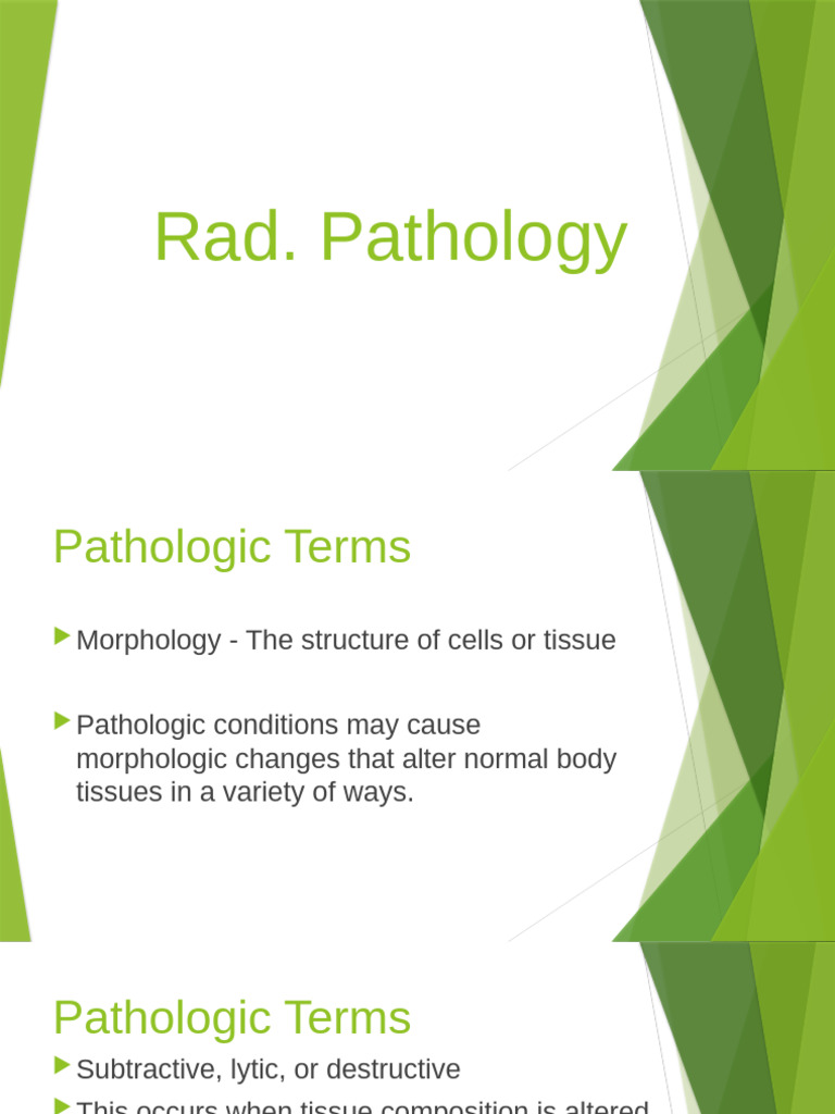 Intro To Rad. Pathology New Slide 1 | PDF | Epidemiology | Health Sciences