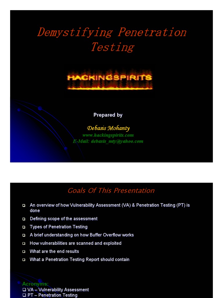 Demystifying Penetration Testing Pdf Denial Of Service Attack