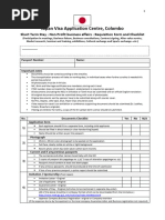 Japan Visa Document Checklist | PDF | Passport | Travel Visa