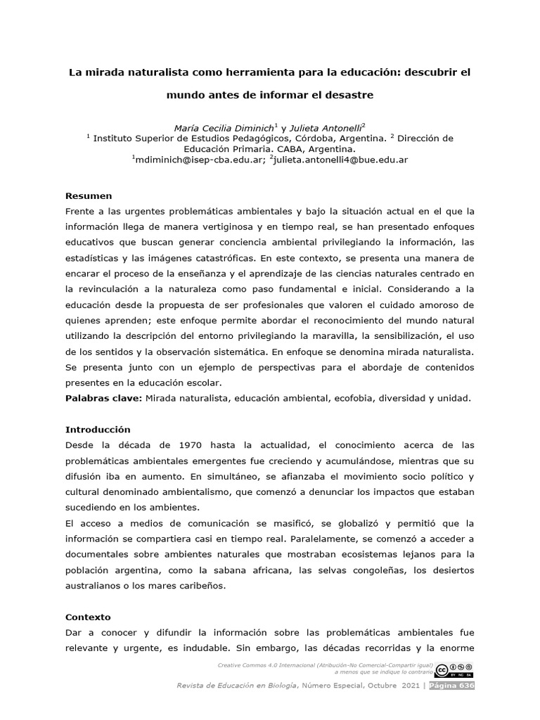 Diminich y Antonelli 2021.ADBIA | PDF | Aprendizaje | Enseñando