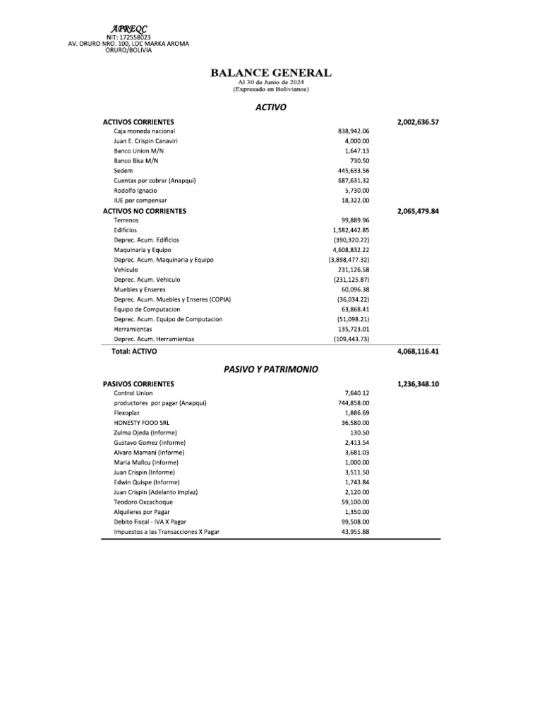 Balance General | PDF