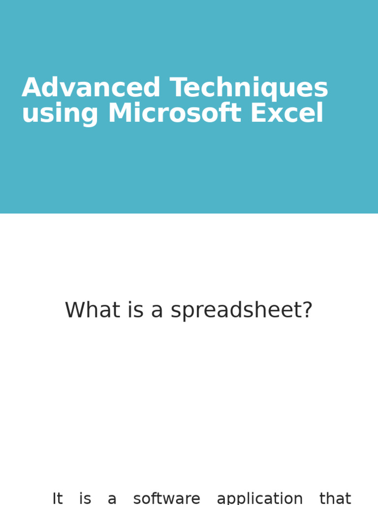 Advanced Excel Functions Guide | PDF | Spreadsheet | Microsoft Excel