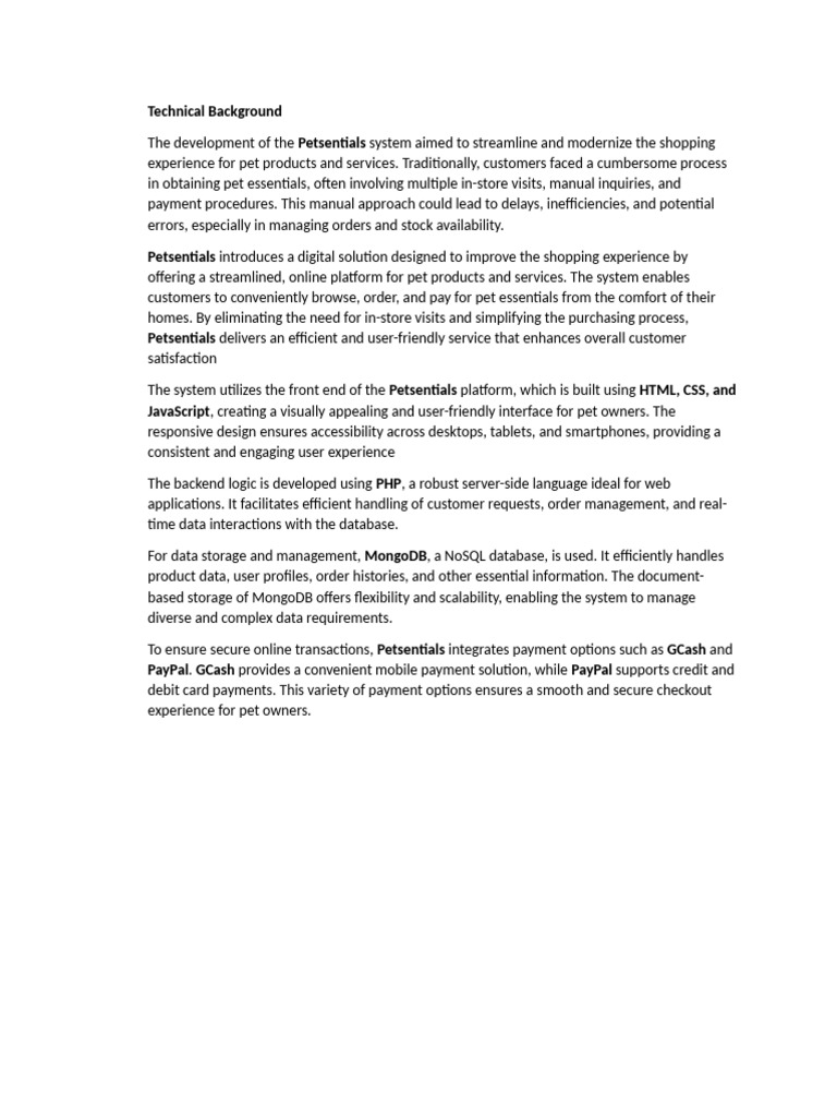 Technical Background | PDF