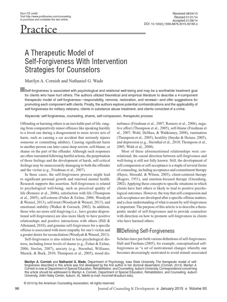 Cornish 2015 | PDF | Guilt (Emotion) | Shame