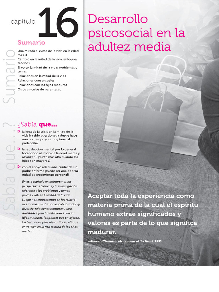 Desarrollo Psicosocial en La Adultez Media | PDF