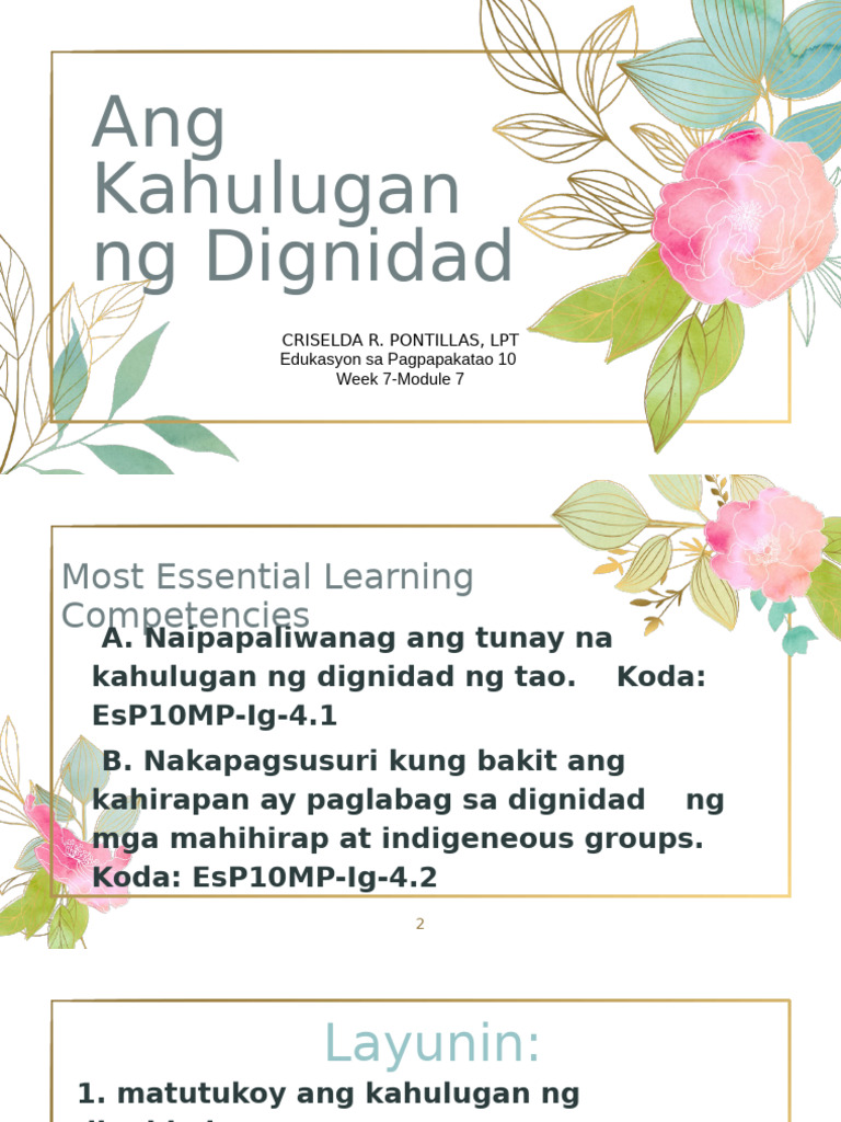 Esp10 Q1 Module7 | PDF