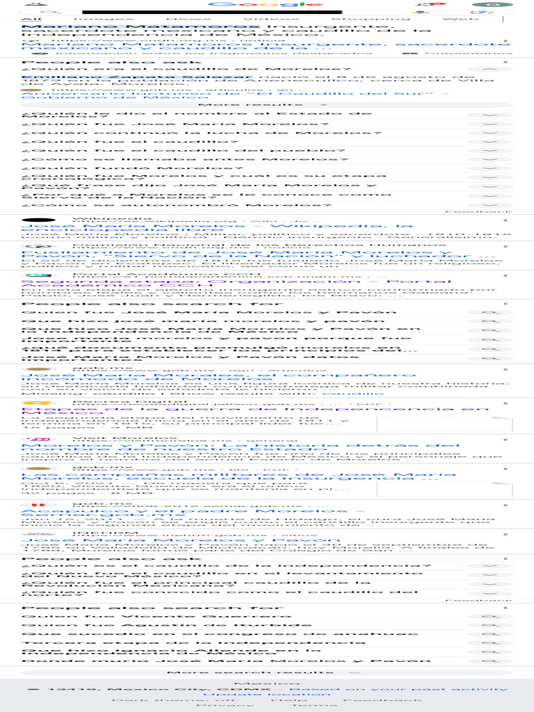 Quien Fue El Caudillo de La Fase de Morelos - Google Search | PDF ...