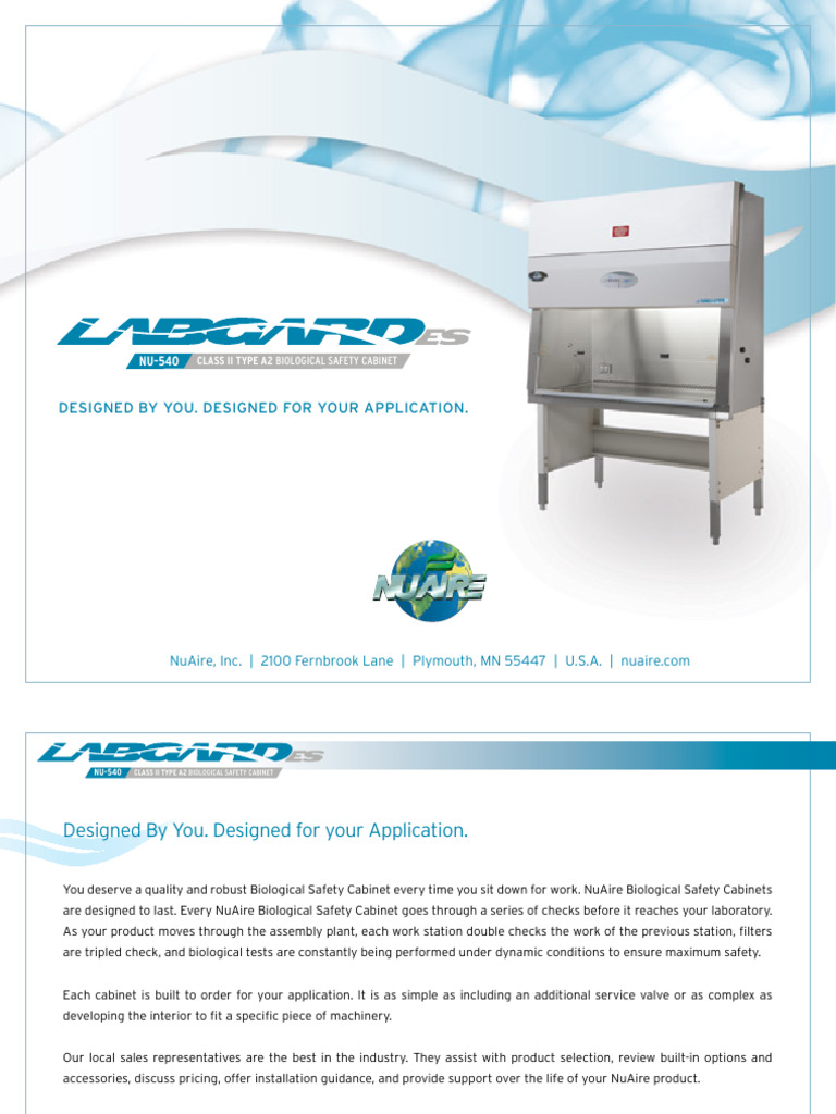 Labgard Es Nu 540 Biosafety Cabinet | PDF