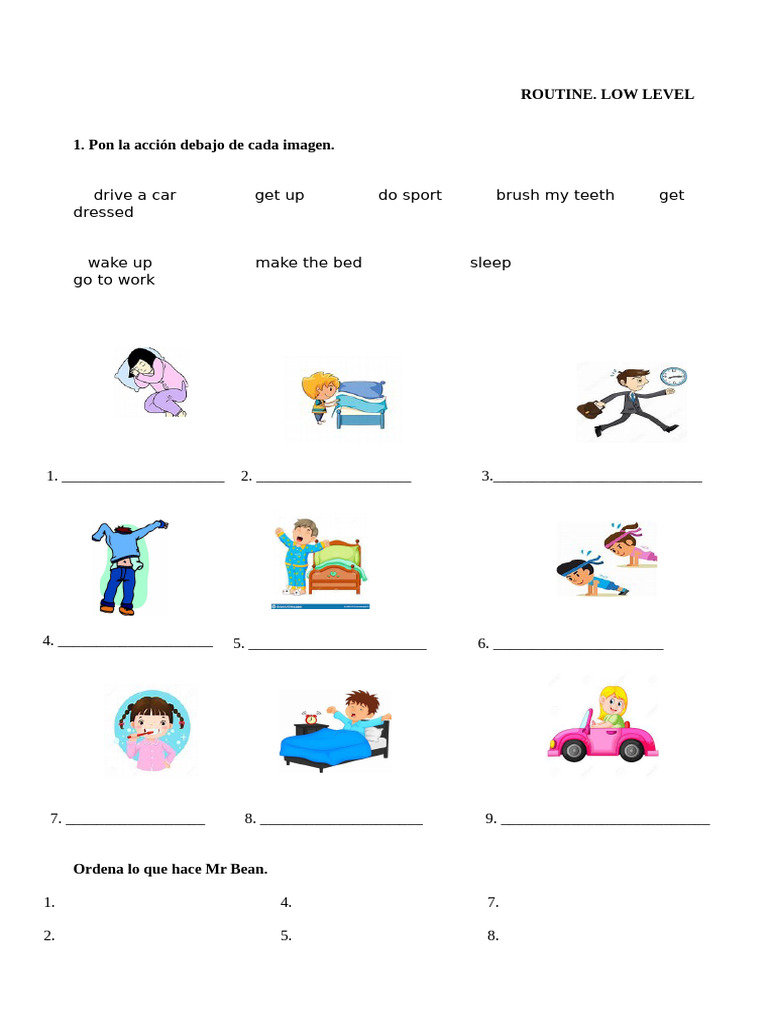 MR BEAN'S ROUTINE | PDF