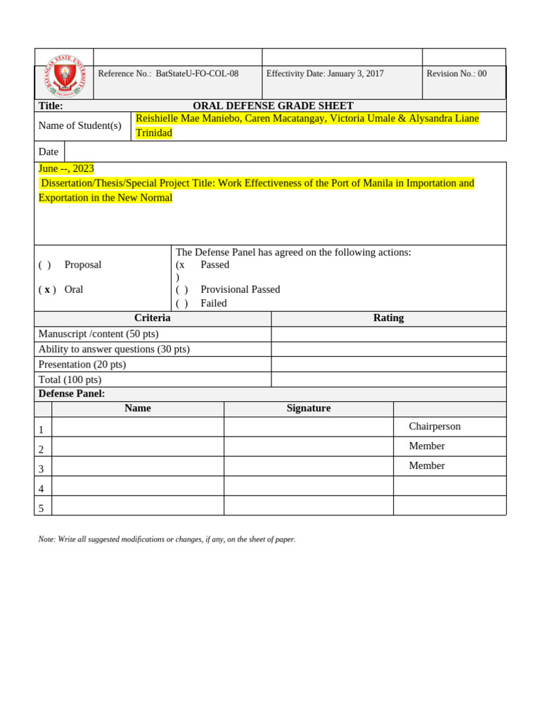 Grading Sheet Template Pdf