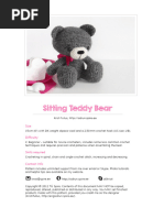 Red Cross Trauma Teddy Pattern | PDF | Knitting | Yarn