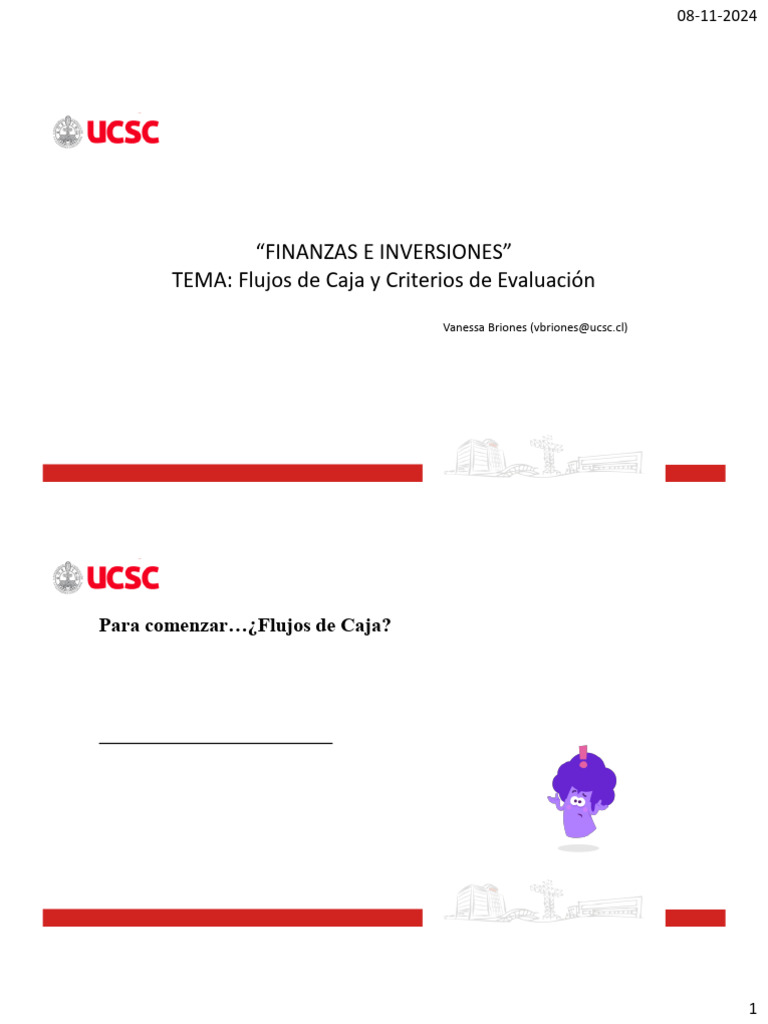05) Construcción de Flujos de Caja y Criterios de Evaluación | PDF ...