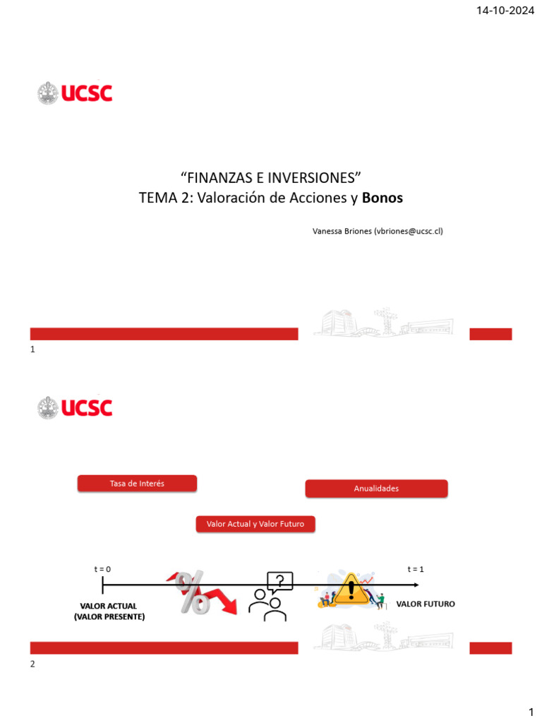 04) Valoración de Bonos | PDF | Bonos (Finanzas) | Interés