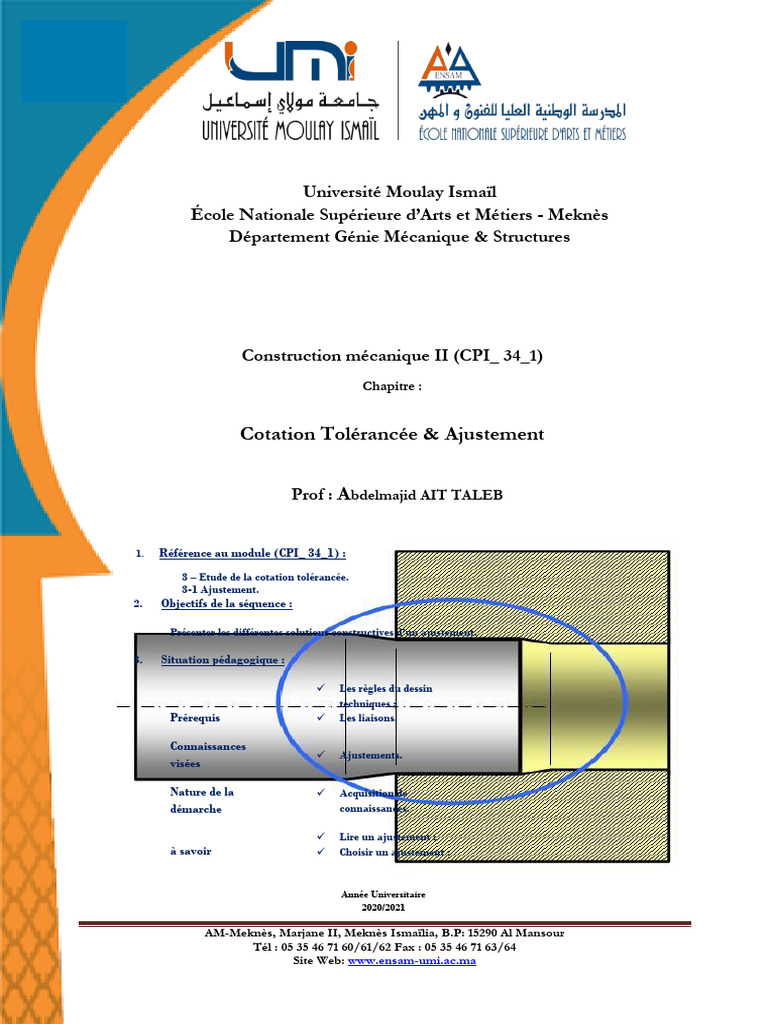 Cotation et Ajustements ISO en Mécanique | PDF