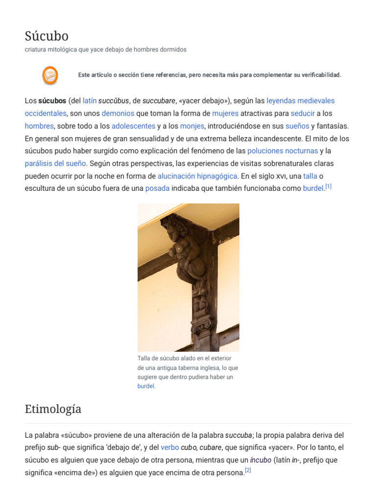 Súcubo - Wikipedia, La Enciclopedia Libre | PDF | Criaturas legendarias
