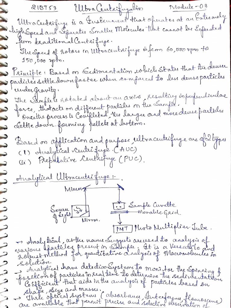 Sbat Ultracentrifuge | PDF