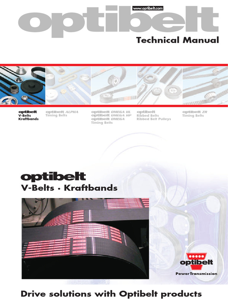 V-Belt Optibelt - Catalog | PDF | Belt (Mechanical) | Mechanical ...