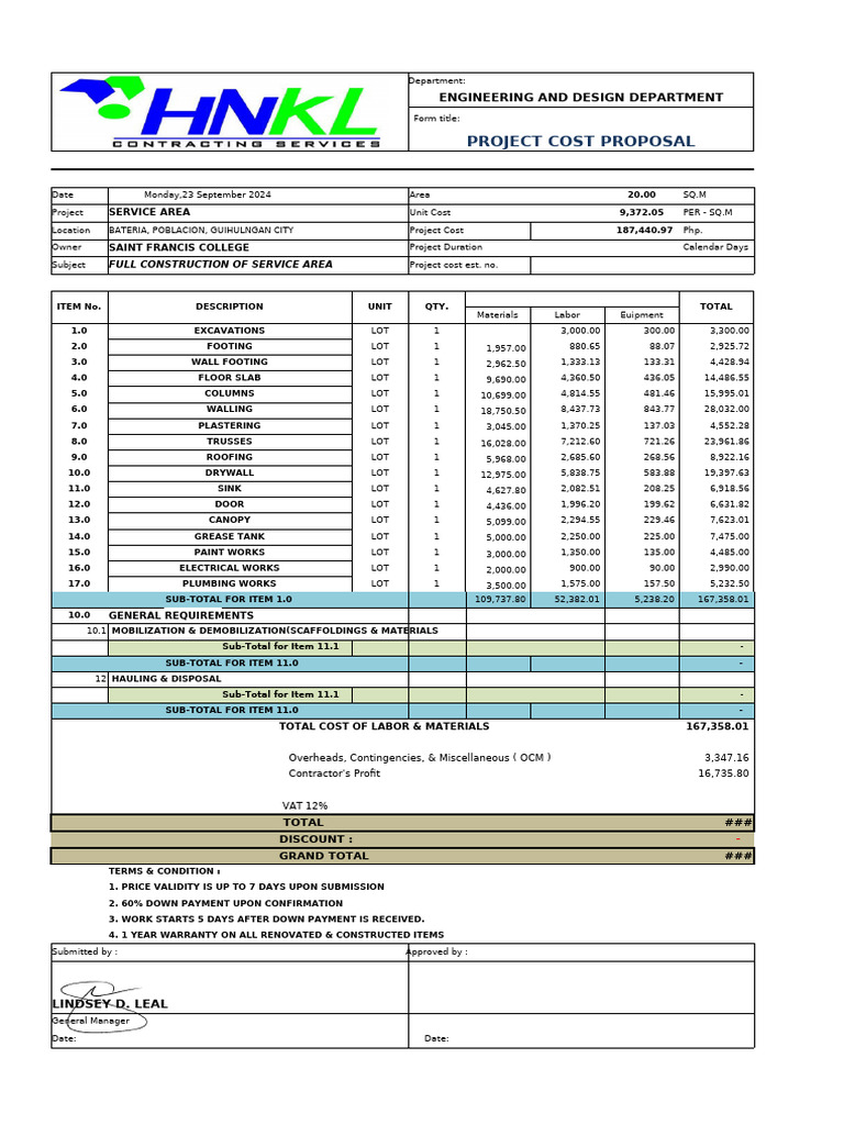 SFC SERVICE AREA | PDF | Architectural Elements | Civil Engineering