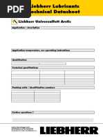 Liebherr WR-Lube SC Technical Datasheet | PDF | Viscosity | Materials
