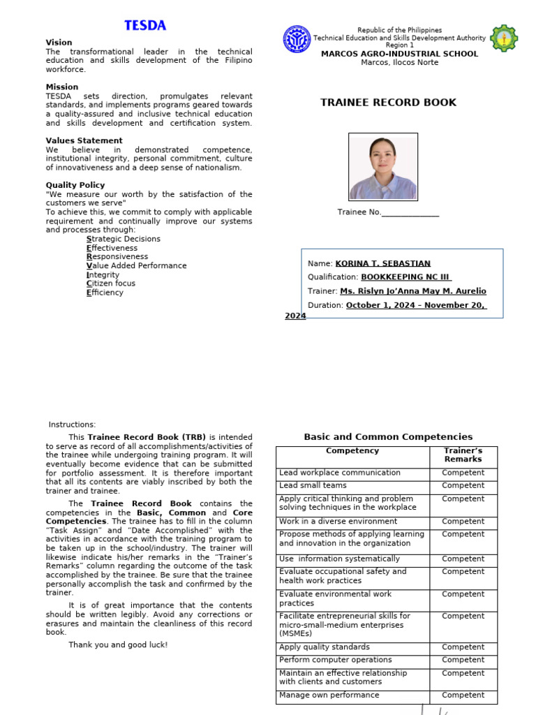 SWBL_TRB_Aurelio | PDF | Bookkeeping | Business