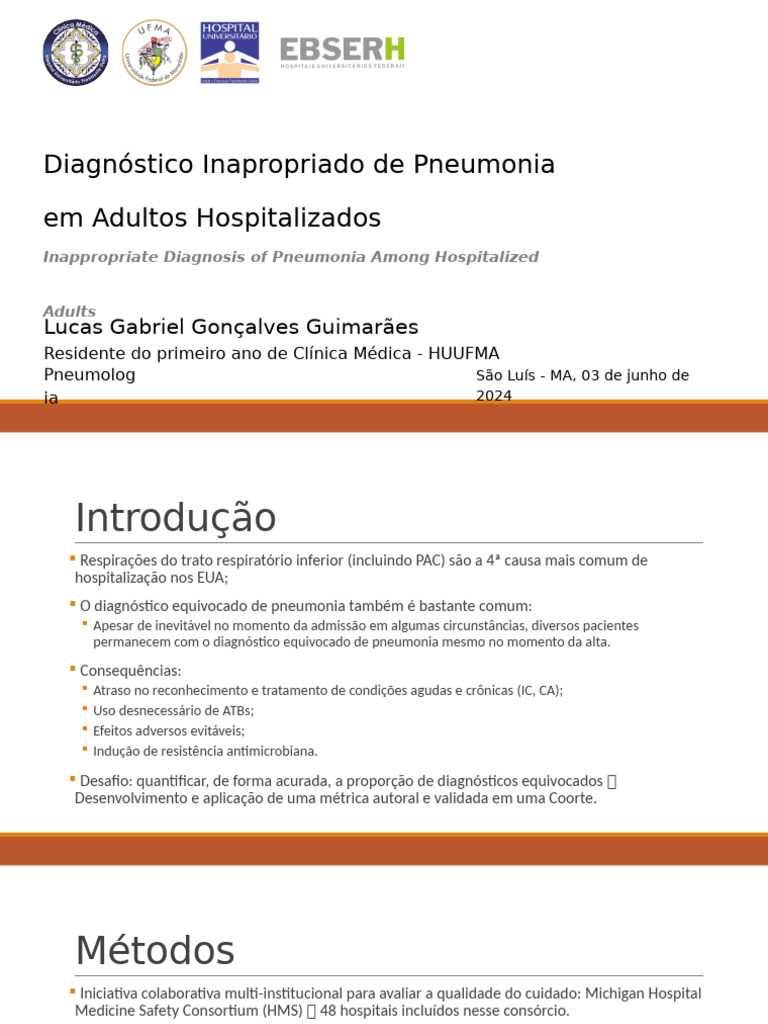 Caso Clínico PNEUMO | PDF | Pneumonia | Doença de obstrução pulmonar ...