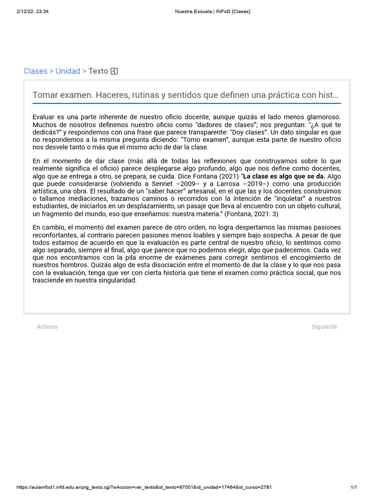 2tomar Examen. Haceres, Rutinas y Sentidos Que Definen Una Práctica Con Hist | PDF | Crecimiento ...