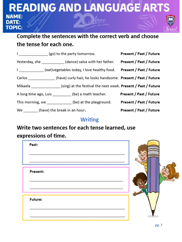 Reading and Language Arts Pages 7 To 10 | PDF
