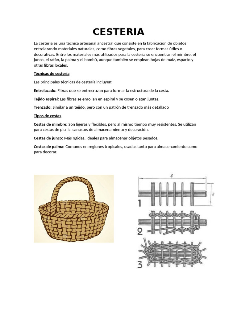 CESTERIA | PDF | Hogar, jardinería y bricolaje | Arte