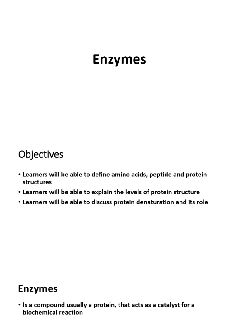LAB06_Enzymes | PDF