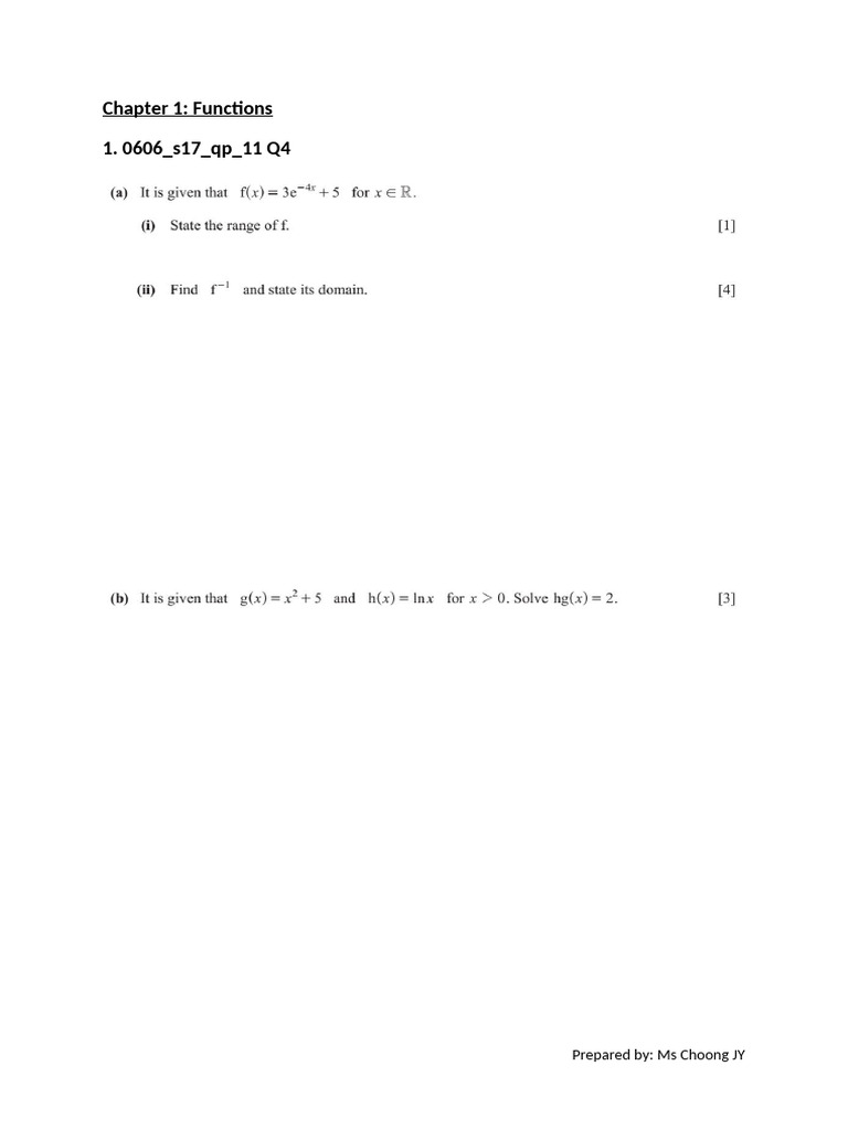 Chapter 1 Function | PDF