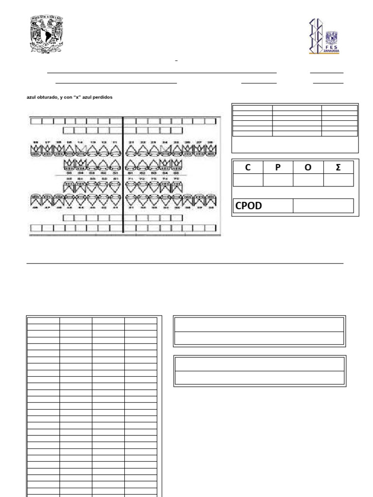 Ficha Epidemiológica - Cpod | PDF